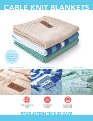 Cable Knit Blankets – Pop! Promos